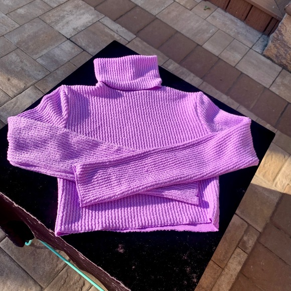 Bershka | Tops | Purple Turtleneck | Poshmark
